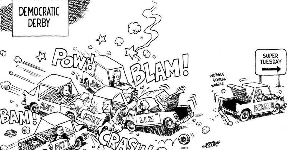 Editorial cartoon for Feb. 24, 2020 – Shaw Local