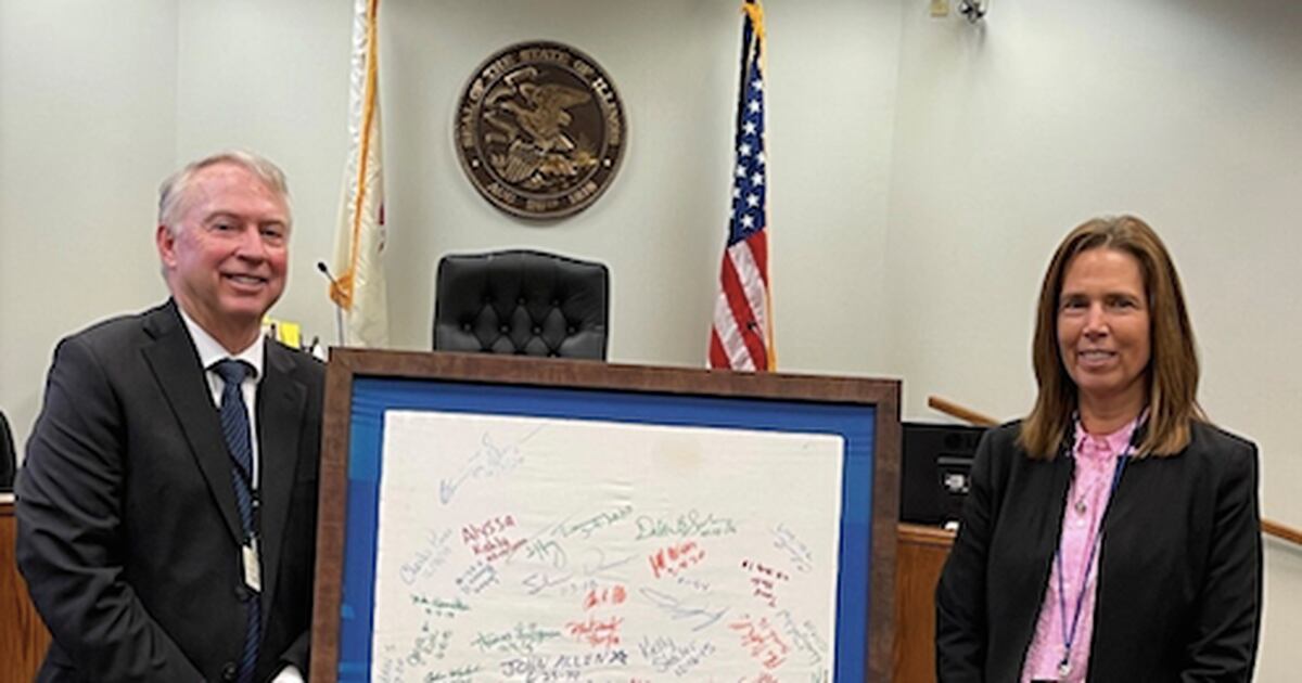 Lee County judge recognized for drug court service – Shaw Local