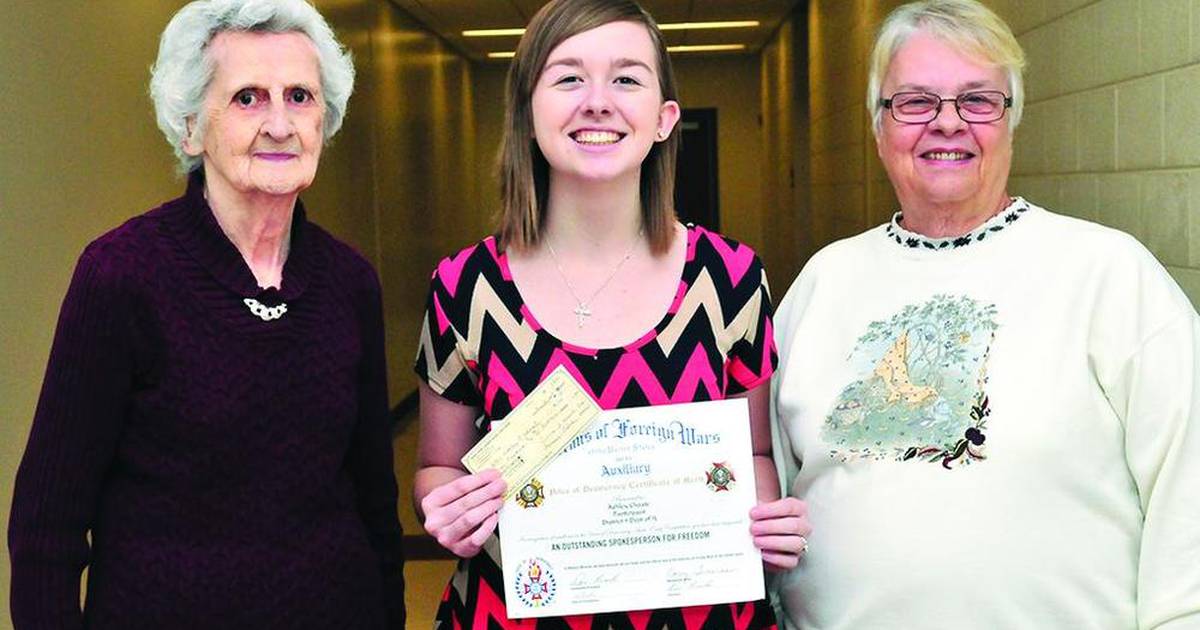 Ashley Choate named Voice of Democracy winner – Shaw Local