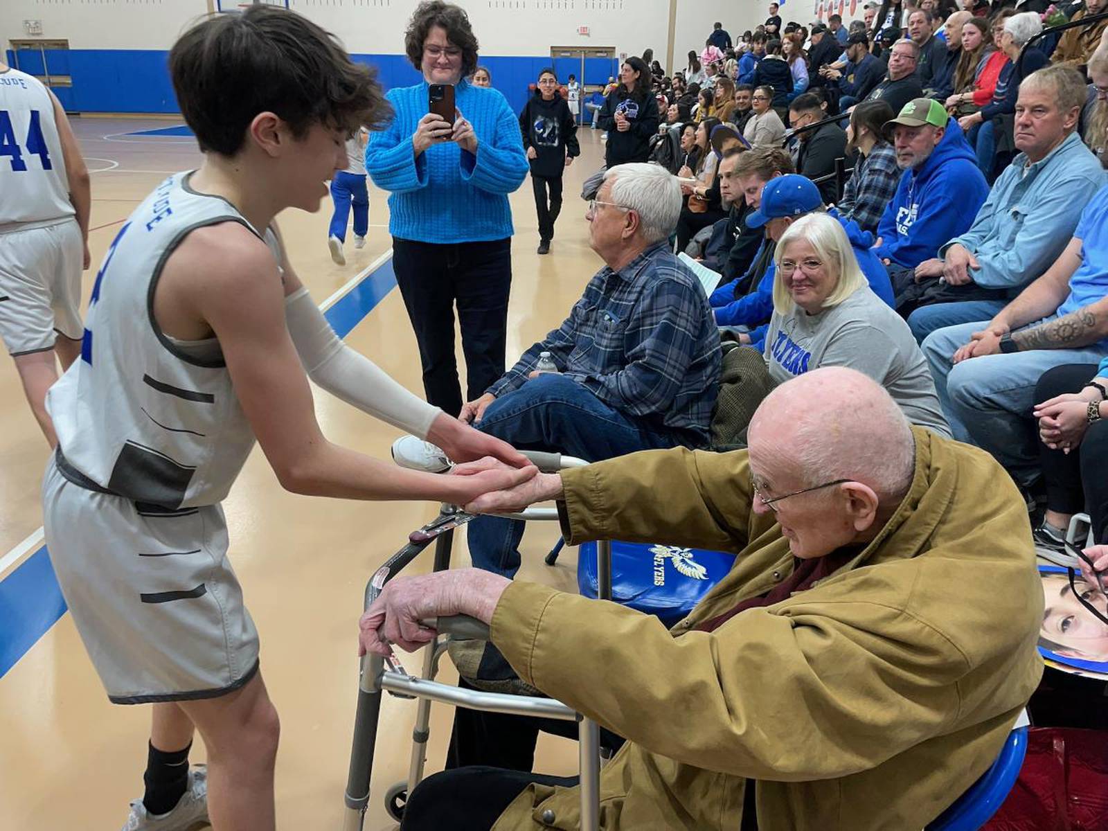 Former coach at St. Jude Joliet honored at final home basketball game ...