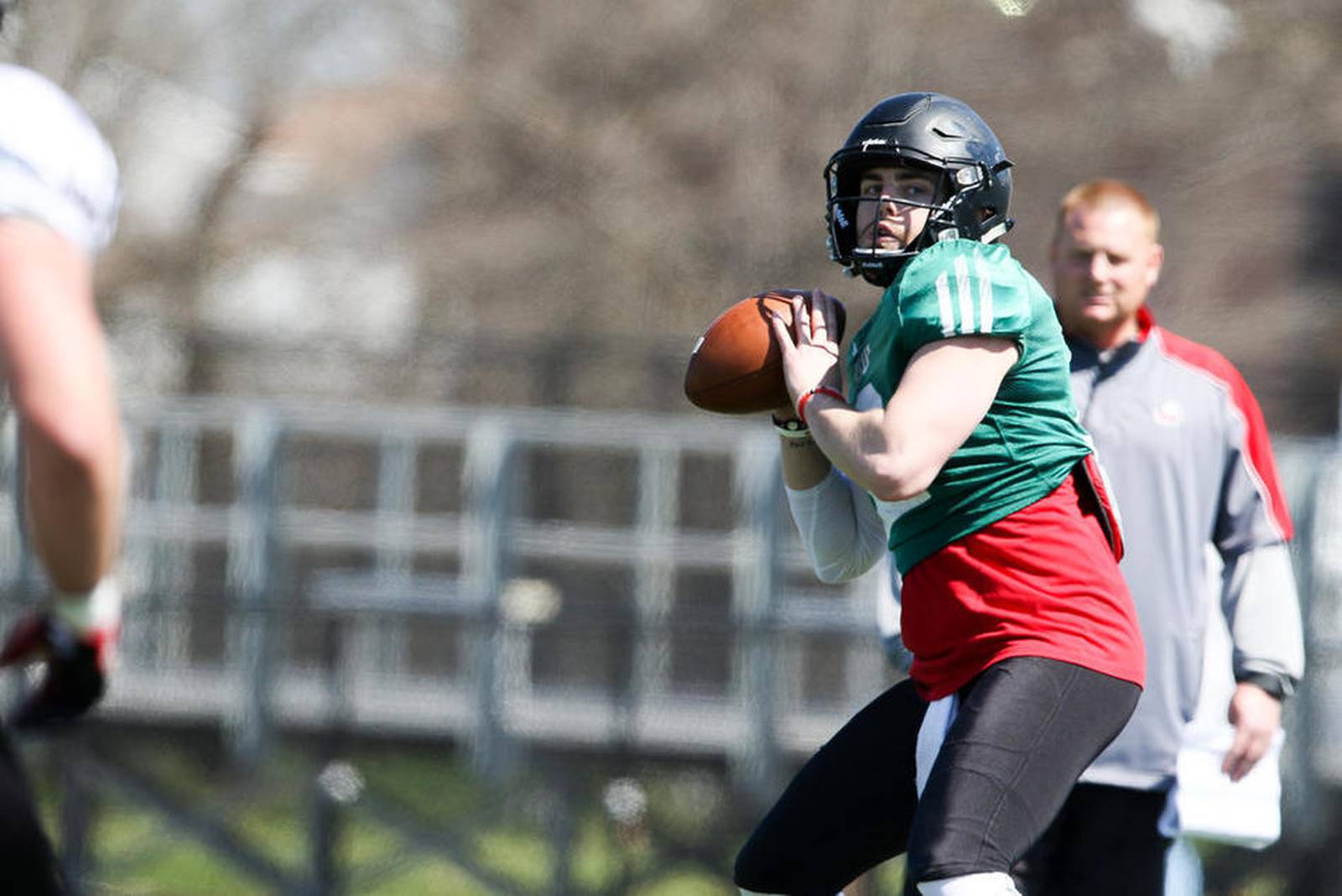 NIU football: With Hare limited this spring, younger QBs get plenty of ...