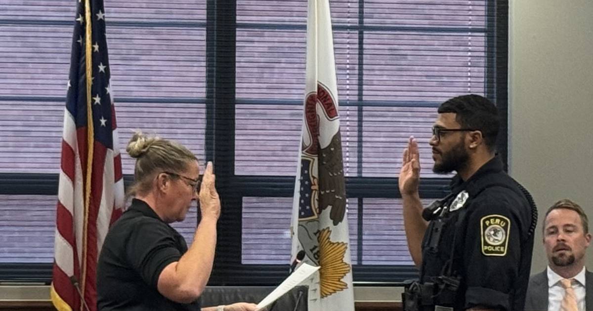 Peru City Council welcomes DePue’s Manny Winfert as Patrol Officer ...