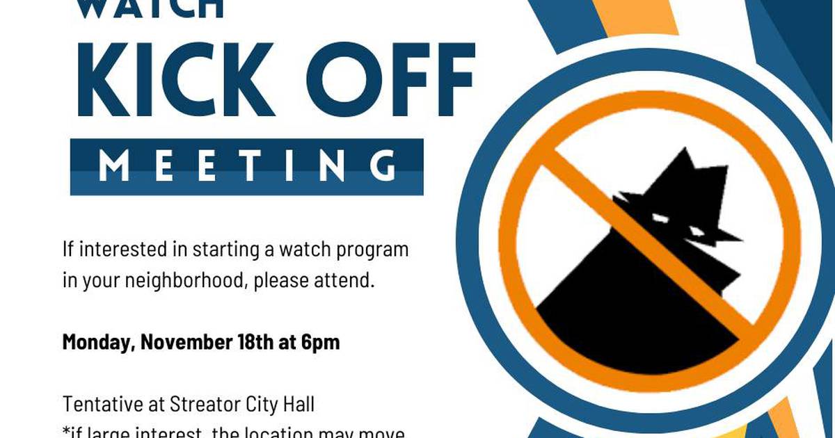 Streator to host meeting on reviving Neighborhood Watch – Shaw Local