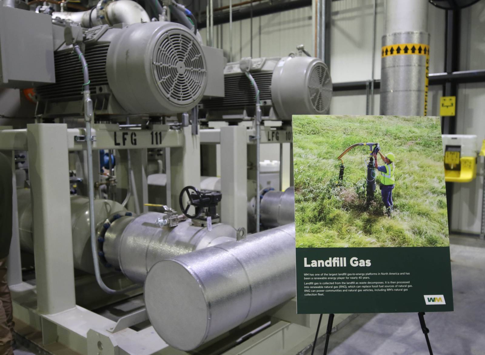 Photos: WM holds grand opening of renewable natural gas facility in ...