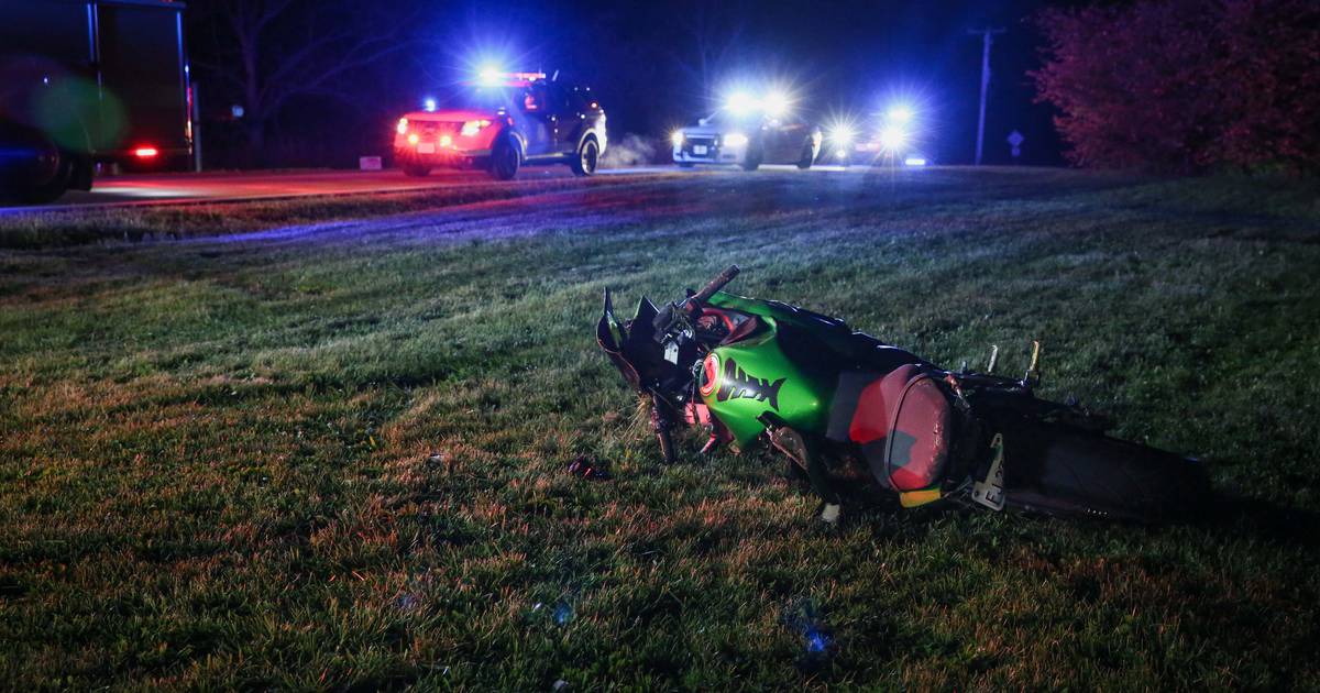 One flown to hospital after motorcycle crash Saturday night in ...