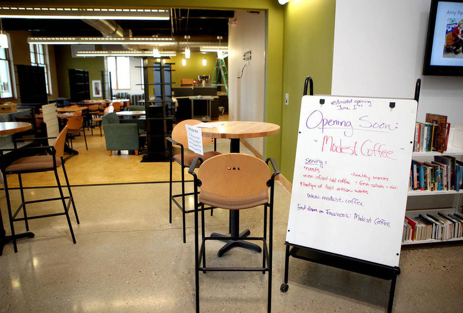 Modest Coffee to open soon in Sugar Grove Public Library – Shaw Local