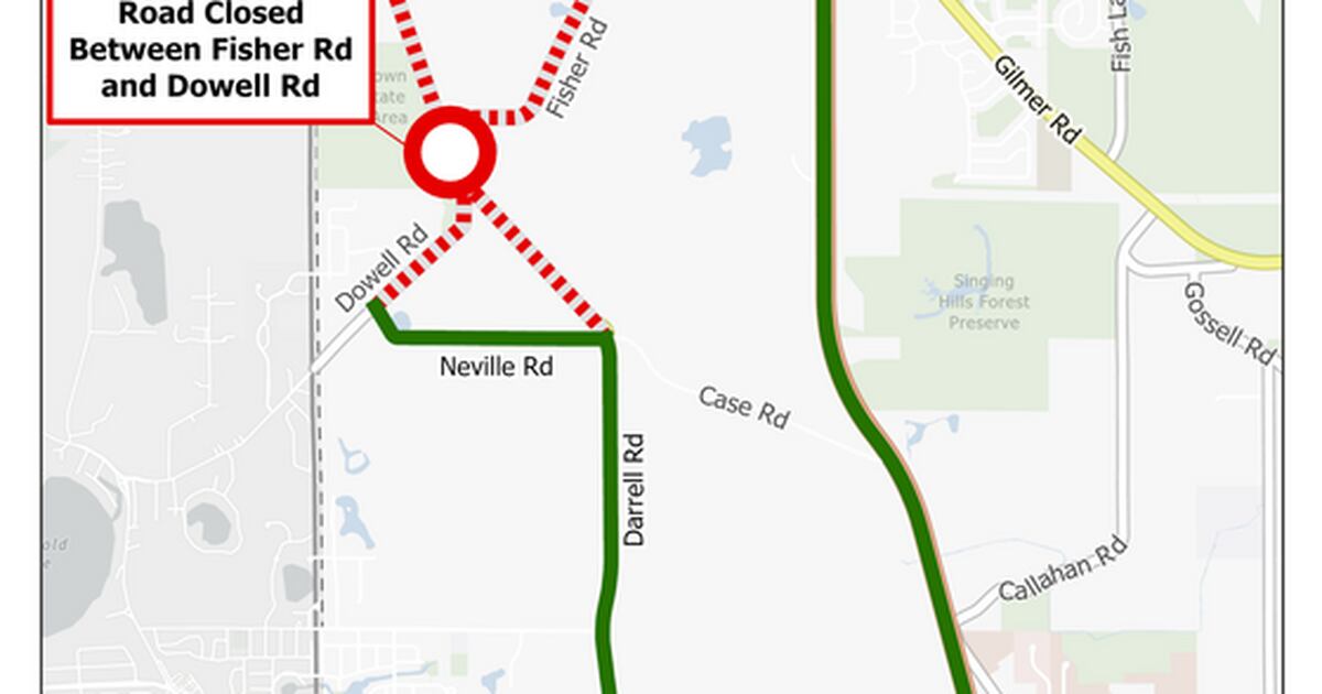 Darrell Road to close for roundabout construction – Shaw Local
