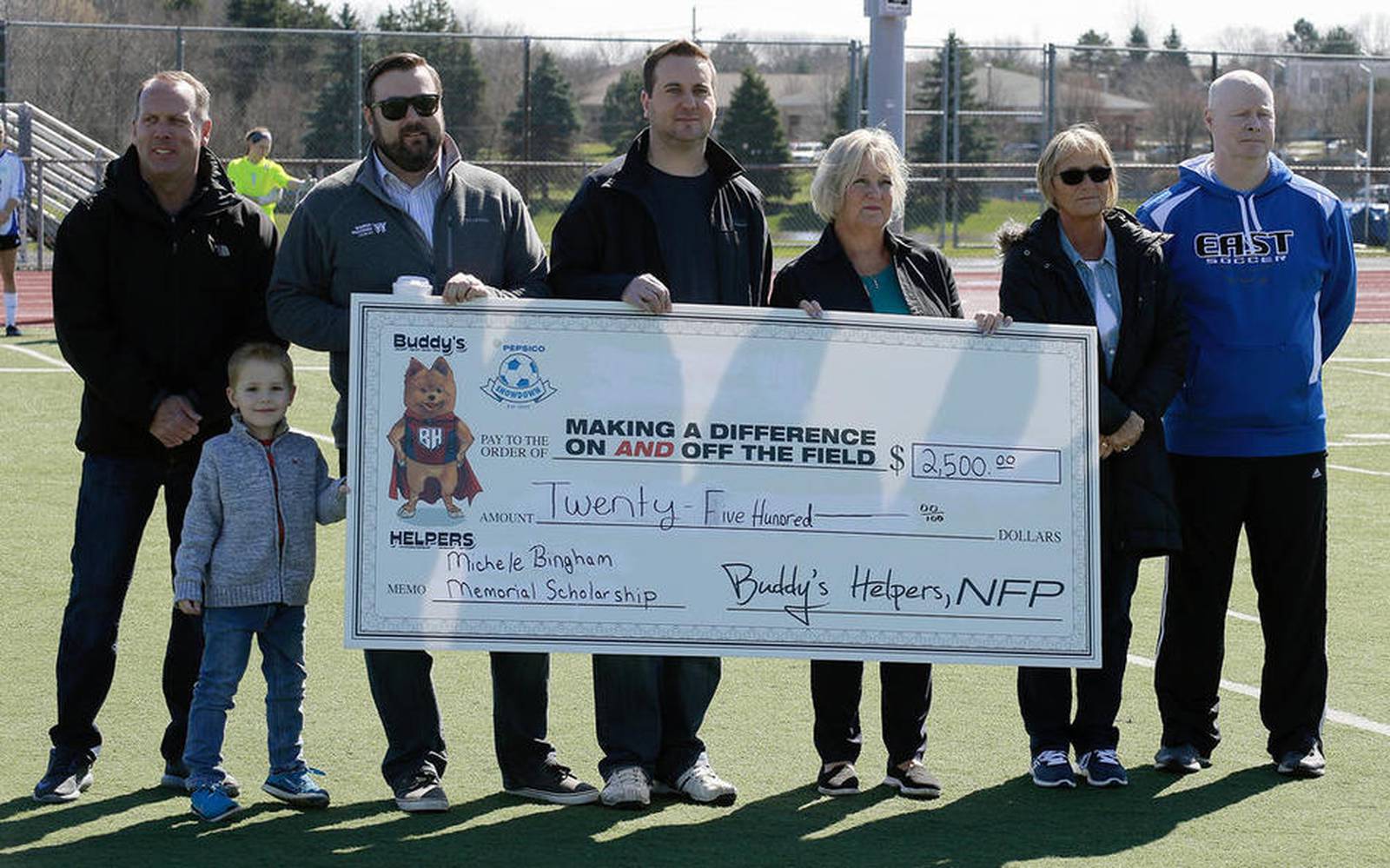 Buddy’s HELPERS presents Bingham family, New Lenox school district with ...