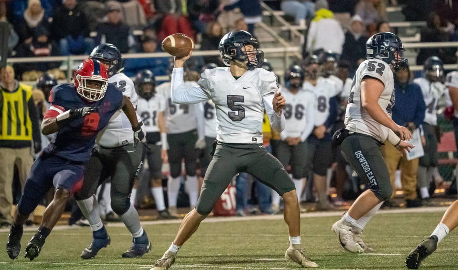 ‘He’s like a coach on the field’ Oswego East offense in good hands with ...