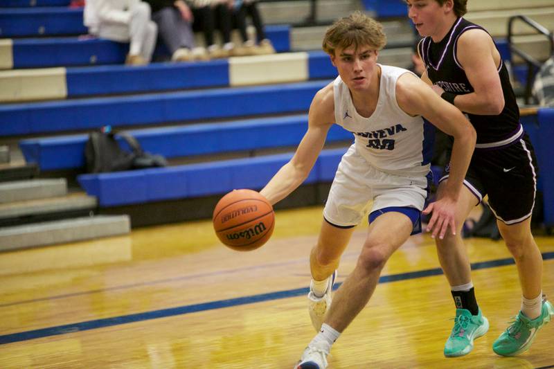 Boys basketball: Jack Hatton, Hudson Kirby go old school in Geneva win ...