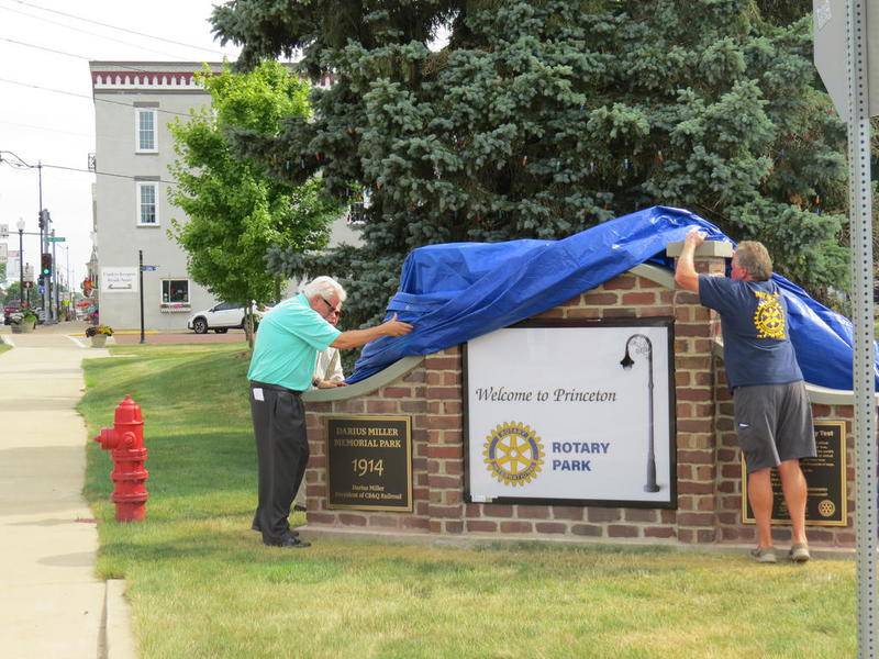 Princeton Rotary unveils new welcome sign in Rotary Park – Shaw Local