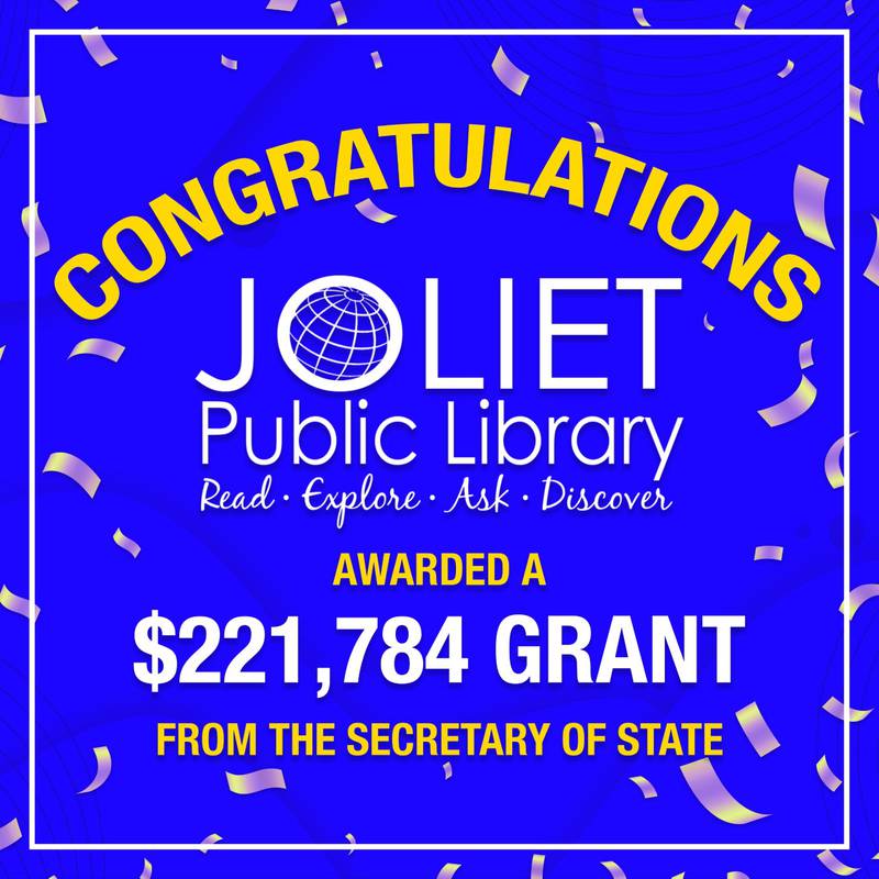 Joliet Public Library awarded $221,784 Public Library Per Capita grant ...