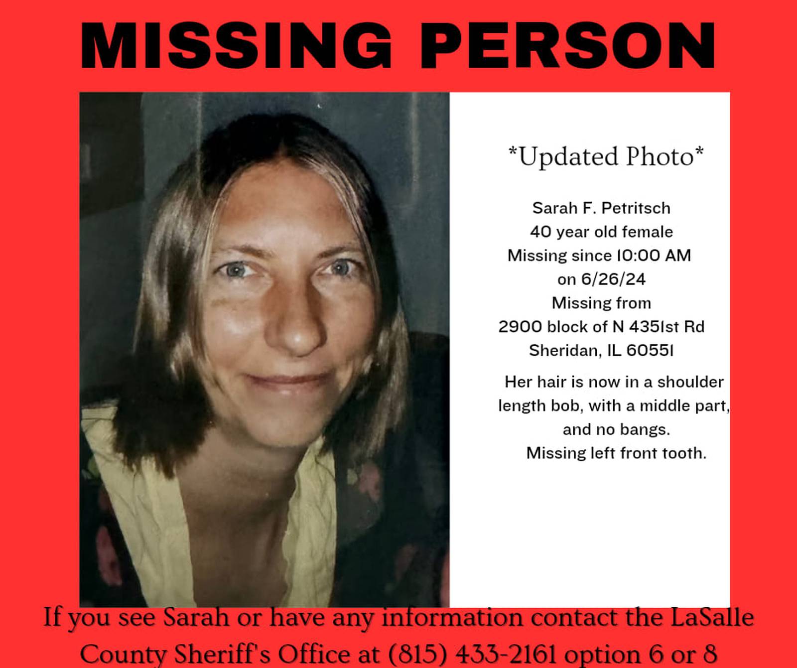Woman reported missing from Sheridan – Shaw Local