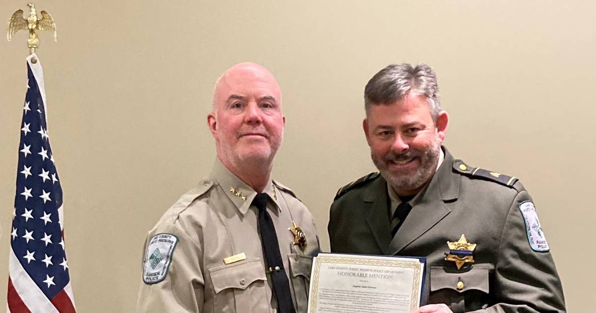 Forest Preserves sergeant honored for life-saving action – Shaw Local