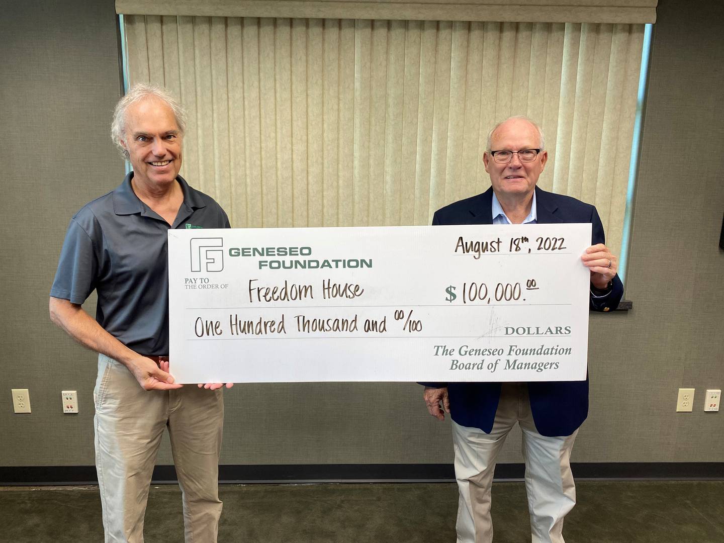 Freedom House receives $206,400 in gifts for a counseling and advocacy ...