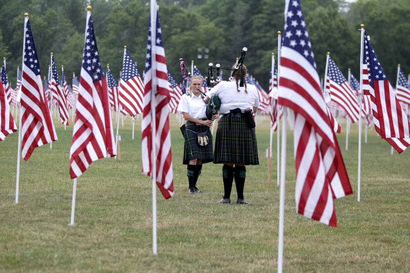 Photos: Thousands of flags on display at Field of Honor in Wheaton ...