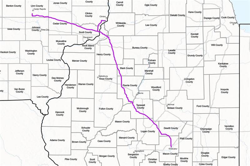 Iowa-Illinois carbon dioxide pipeline application withdrawn – Shaw Local