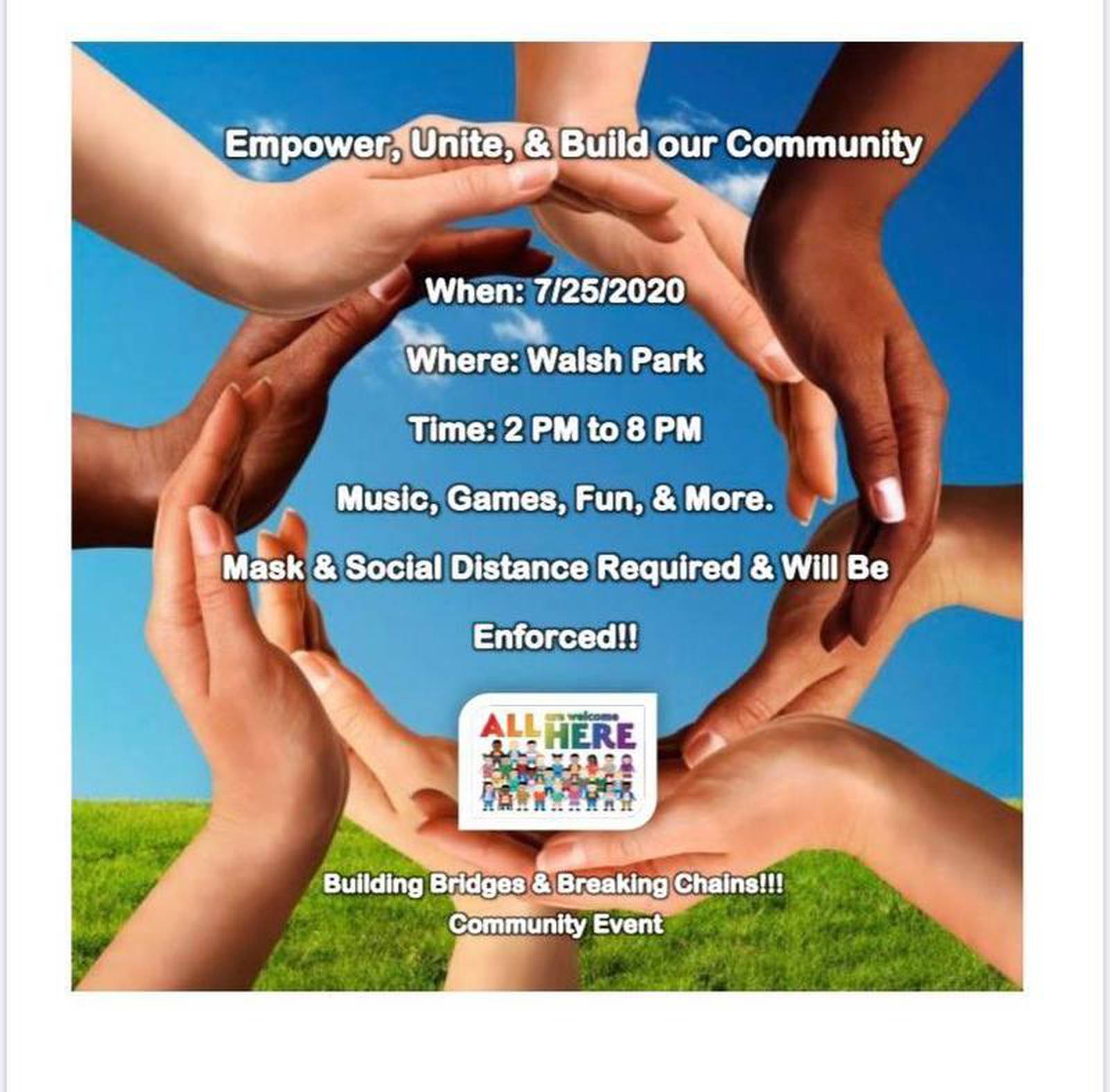 'Empower, Unite and Build Our Community' goal to bring people of all ...