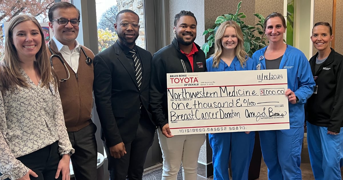 Brian Bemis Toyota of DeKalb donates $1K to Kishwaukee Cancer Center ...