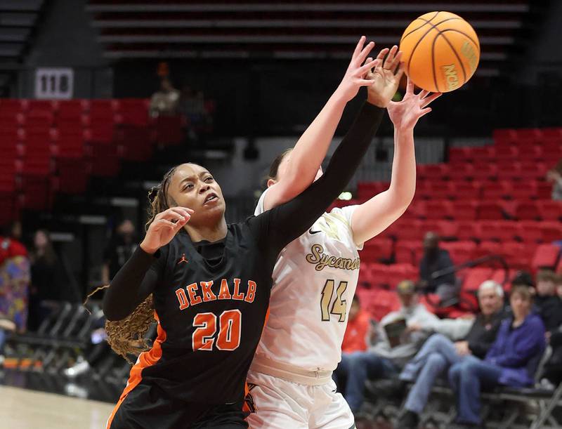Photos: DeKalb, Sycamore girls basketball teams meet in opening game in 2024 FNBO Challenge at ...