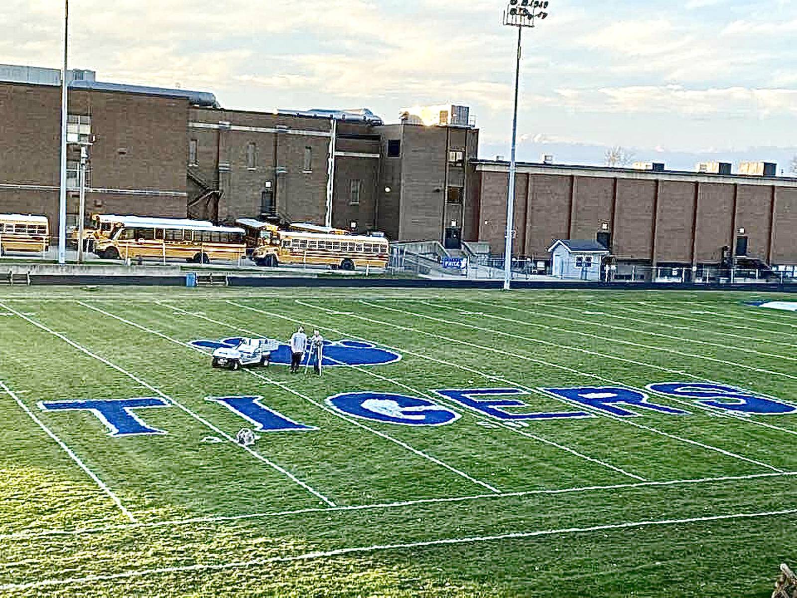 Photos: Bryant Field painting – Shaw Local