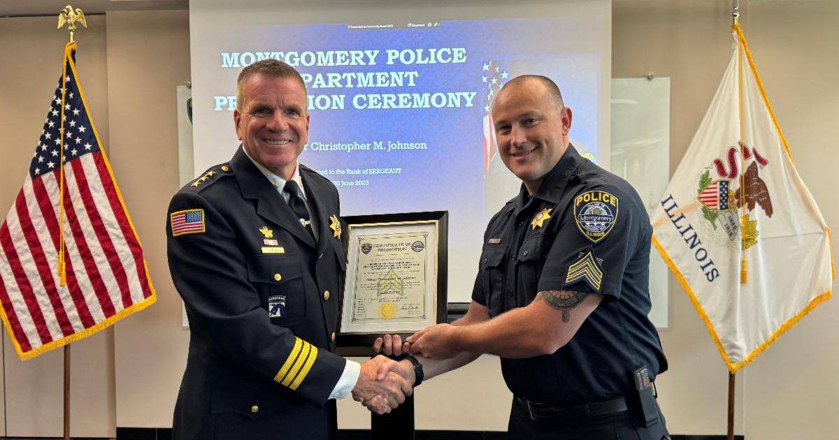 Montgomery police officer promoted to sergeant – Shaw Local
