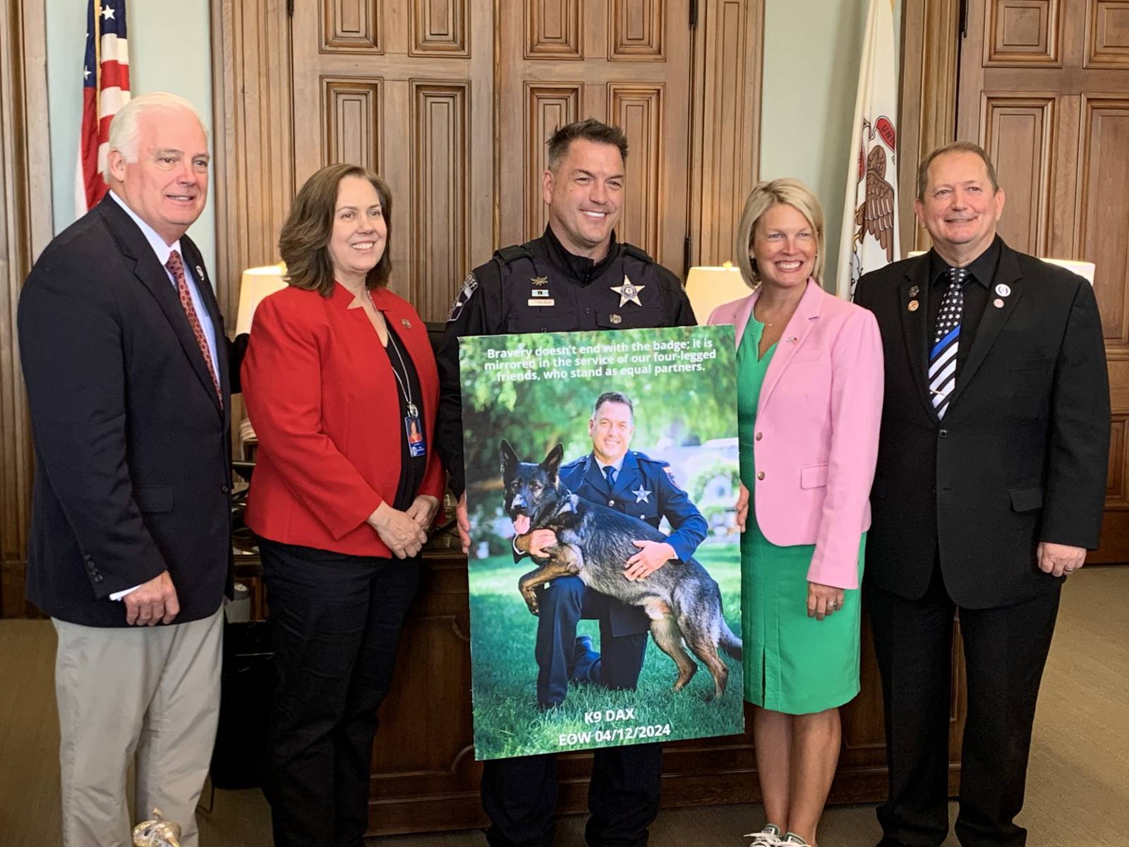 Rep. Weber, Illinois House honor Dax, Deputy Forlenza – Shaw Local