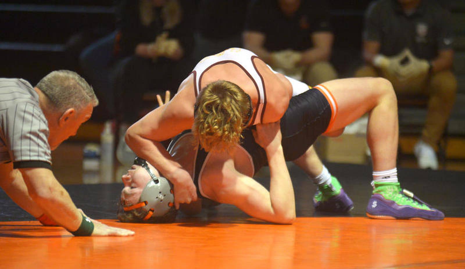 Wrestling: Talented freshman Brayden Thompson learning to wrestle the ...