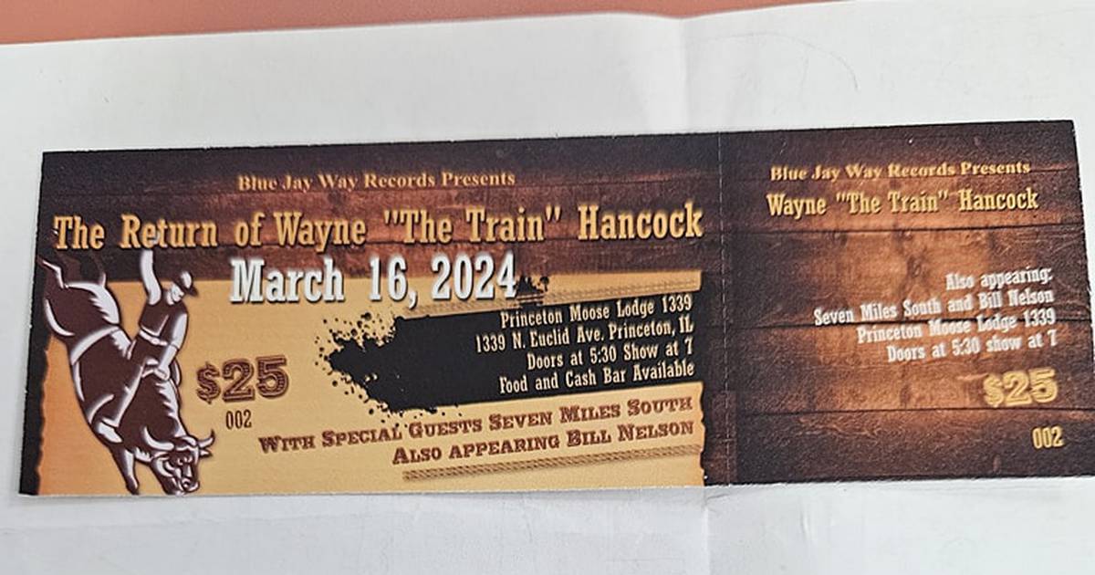Wayne ‘The Train’ Hancock tickets on sale for Princeton show – Shaw Local